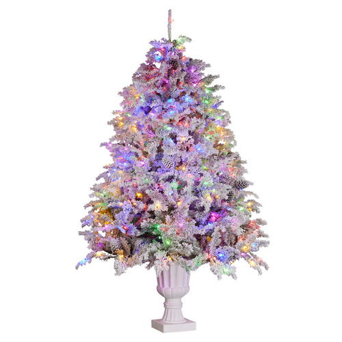 Glacia Potted Snowy LED Christmas Tree | Temple & Webster