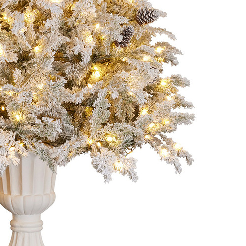 Glacia Potted Snowy LED Christmas Tree | Temple & Webster