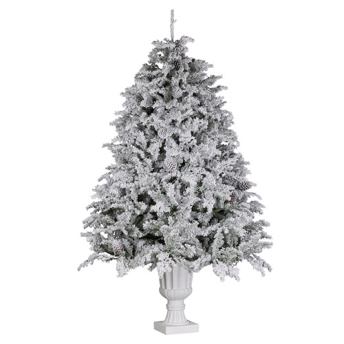 Glacia Potted Snowy LED Christmas Tree | Temple & Webster