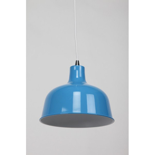 Retro Glow Light Blue 1 Light Metal Pendant | Temple & Webster
