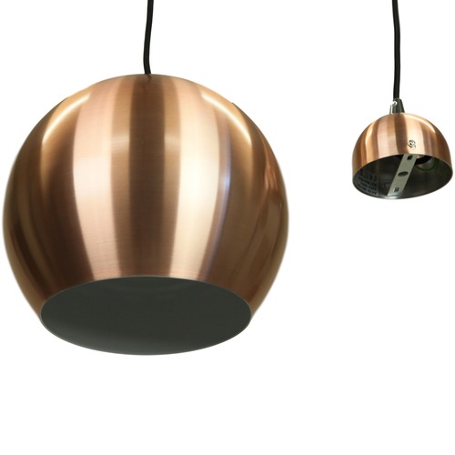 Retro Glow Copper Paradise 1 Light Metal Pendant | Temple & Webster