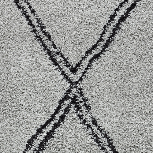 Lotus Rugs Grey Argyle Mellow Power-Loomed Rug | Temple & Webster