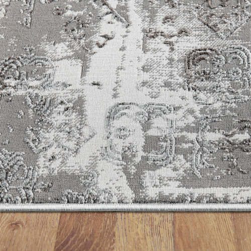 Lotus Rugs Nickel Grey Fantasy Power-Loomed Rug | Temple & Webster