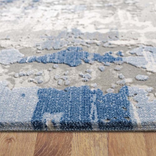 Blue Patch Maxim Power-Loomed Rug | Temple & Webster