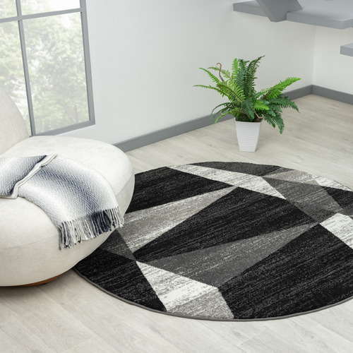 Lotus Rugs Alana Contemporary Round Rug | Temple & Webster