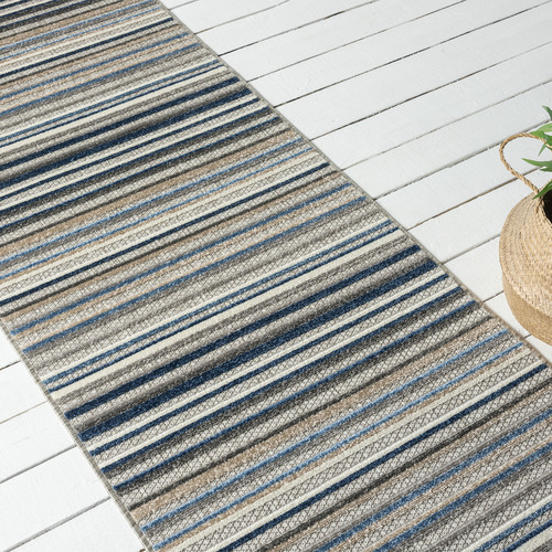 Cloud Parma Striped Indoor/Outdoor Runner | Temple & Webster