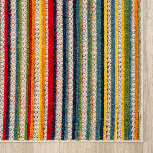 Lotus Rugs Multicolour Parma Striped Indoor/Outdoor Rug | Temple & Webster