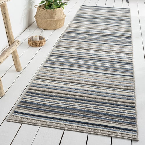 Cloud Parma Striped Indoor/Outdoor Runner | Temple & Webster