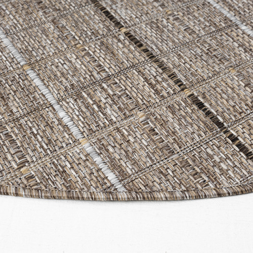 Lotus Rugs Thudhes Flat Weave Indoor/Outdoor Round Rug | Temple & Webster