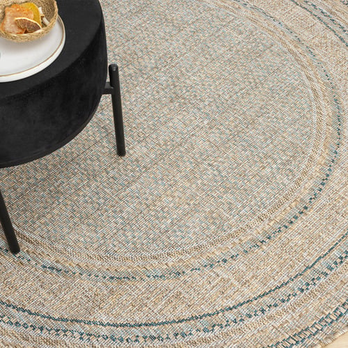 Lotus Rugs Lyngrin Flat Weave Indoor/Outdoor Round Rug | Temple & Webster
