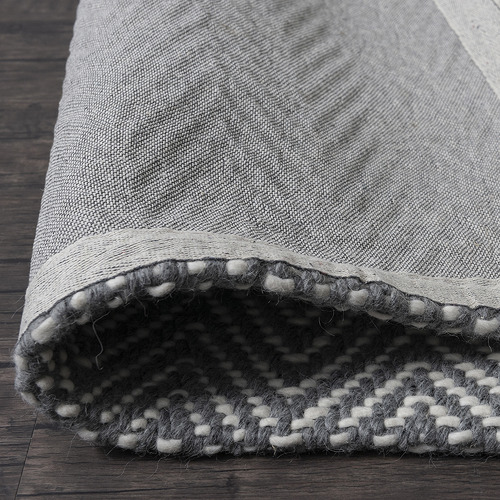 ElementalRugCollective Grey Munich Hand-Woven Wool Rug | Temple & Webster