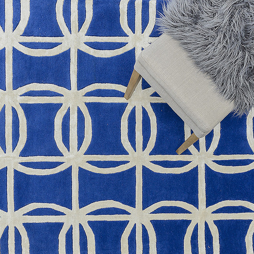 ElementalRugCollective Blue Cloud Atlas Wool-Blend Area Rug | Temple ...