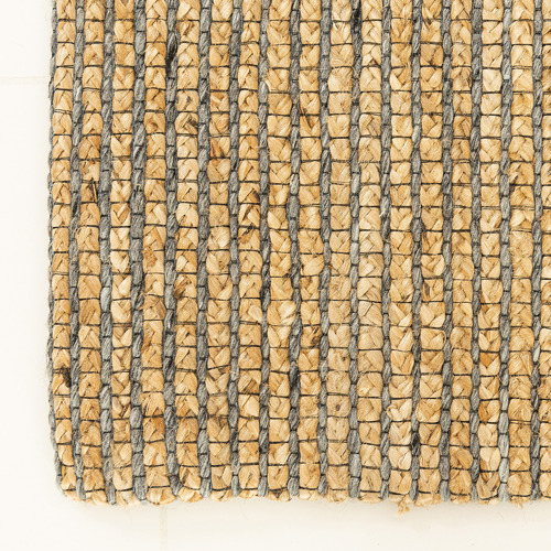 ElementalRugCollective Natural & Grey Cuba Fx Hand-Braided Jute & Wool ...