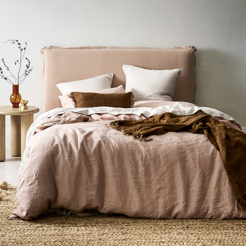 Spanish Villa Emile European Flax Linen Quilt Cover | Temple & Webster