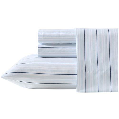 Camp Stripe Paige Washed Sheet Set | Temple & Webster