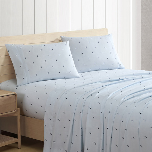 Boat Devan Washed Sheet Set | Temple & Webster
