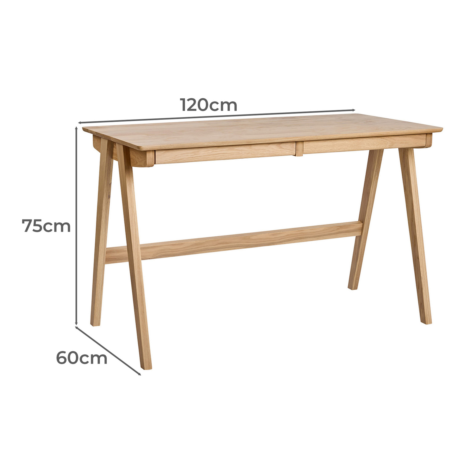 Global Gatherings Olwen Oak Desk | Temple & Webster