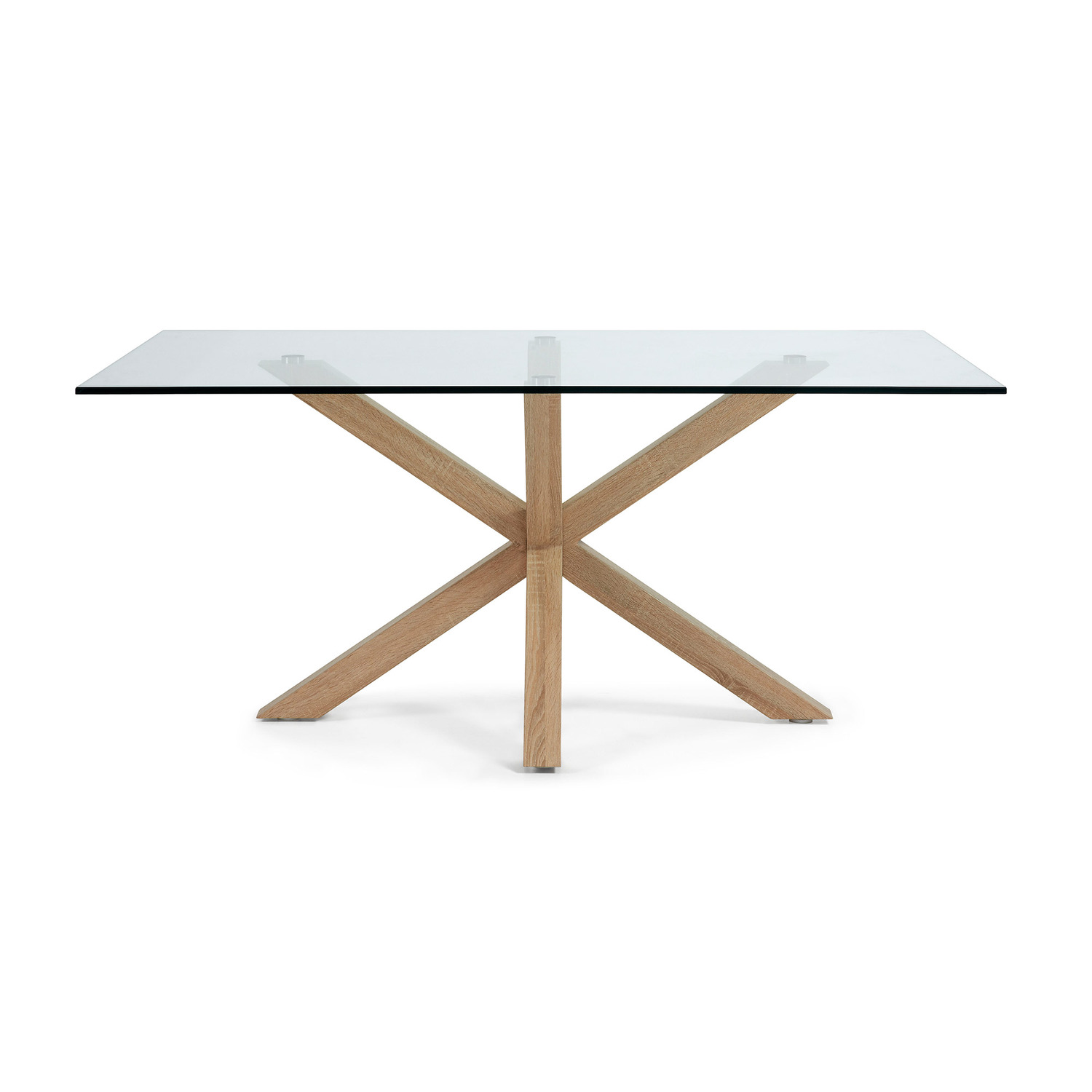 Linea Furniture Clear Weiss Glass Dining Table | Temple & Webster