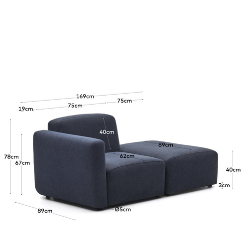 Addison Corner Armchair & Ottoman Set | Temple & Webster