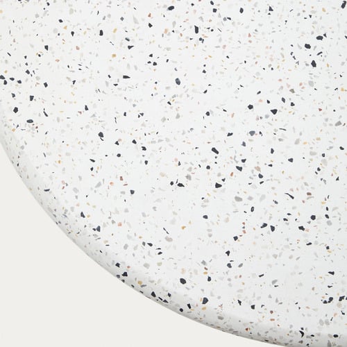 White Ferdin Terrazzo Outdoor Dining Table | Temple & Webster