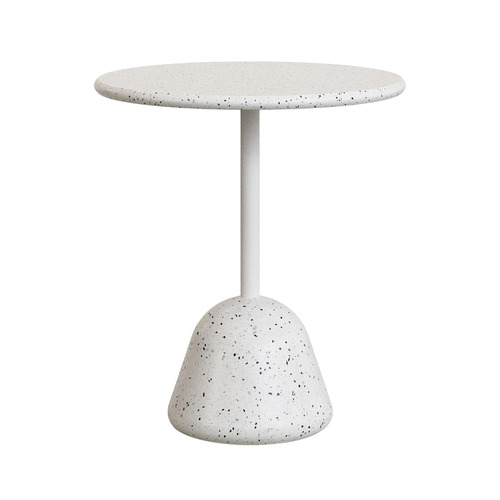 White Ferdin Terrazzo Outdoor Dining Table | Temple & Webster