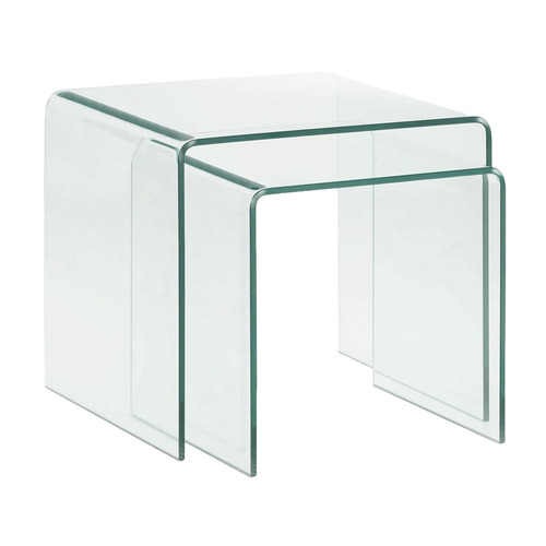 Linea Furniture 2 Piece Roscoe Nesting Side Table Set | Temple & Webster