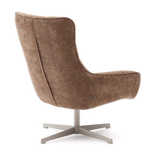 Lowell Chenille Swivel Armchair | Temple & Webster