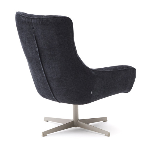 Lowell Chenille Swivel Armchair | Temple & Webster