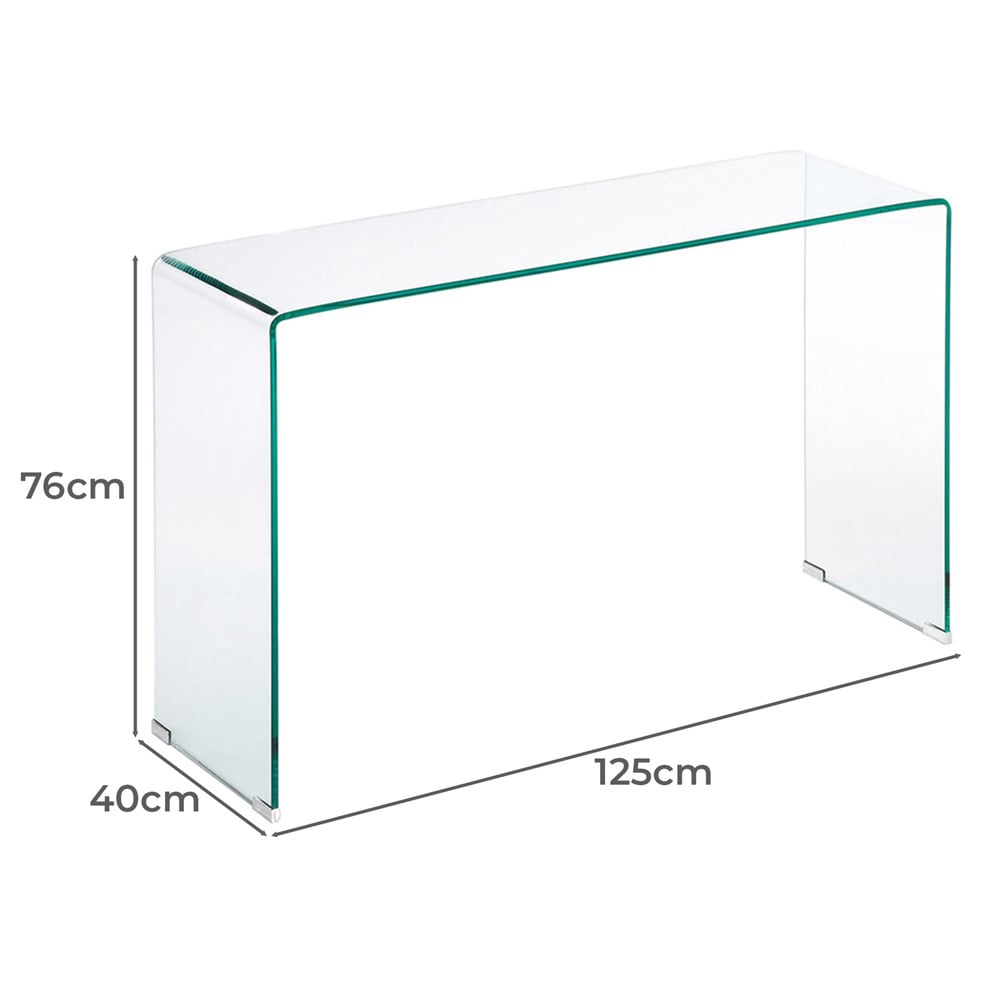 Linea Furniture Roscoe Glass Console Table | Temple & Webster