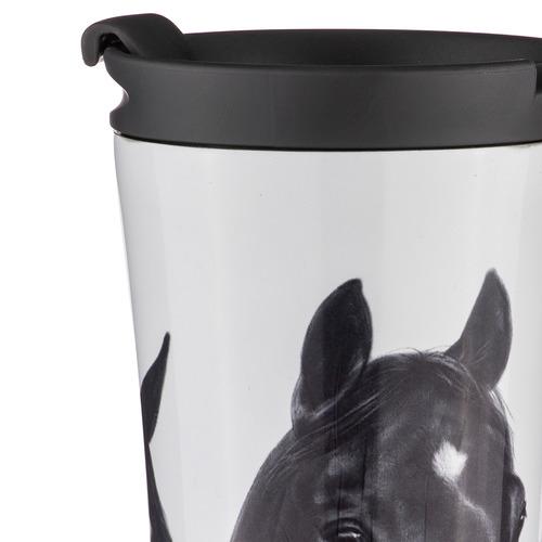 Black Trio 500ml Travel Mug | Temple & Webster