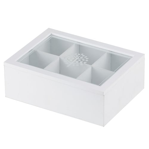 Ashdene Tea Time 6 Slot Wooden Tea Box | Temple & Webster
