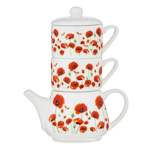 Red Poppies 400ml Tea for Two | Temple & Webster