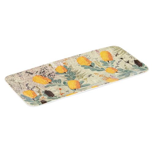 Golden Banksia Rectangular Serving Platter | Temple & Webster
