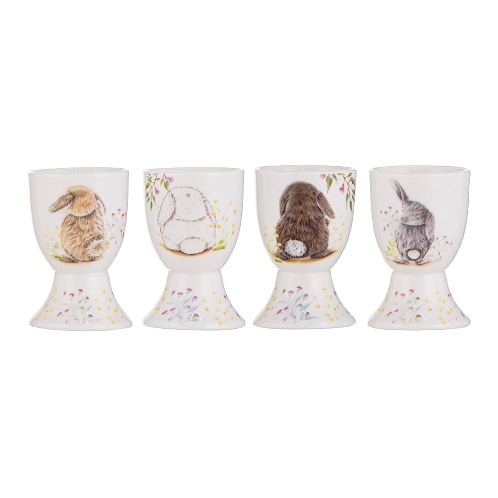 4 Piece Bunny Tales Egg Cup Set | Temple & Webster