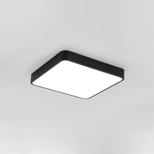 Black Harrison Square LED Ceiling Light | Temple & Webster