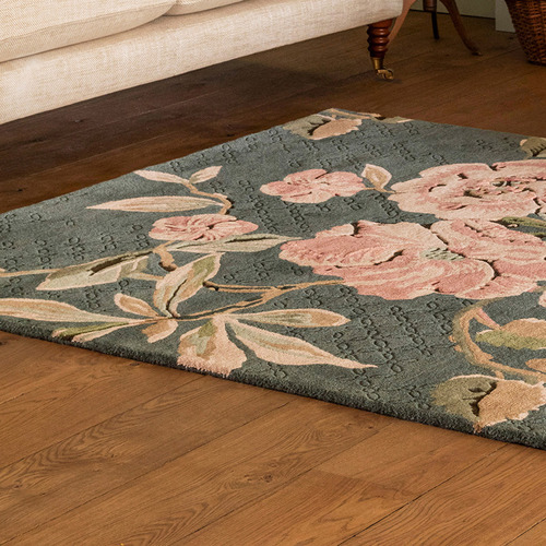 Fern Green Aylworth Hand-Tufted Wool-Blend Rug | Temple & Webster