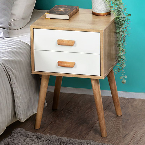 Ariande 2 Drawer Bedside Table | Temple & Webster