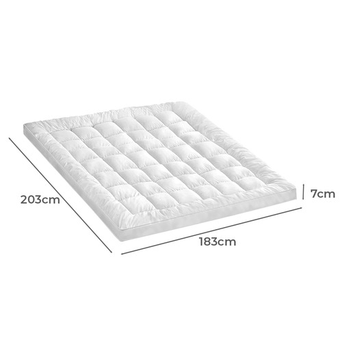 BraxtonHome Zoilo Cotton Mattress Topper | Temple & Webster
