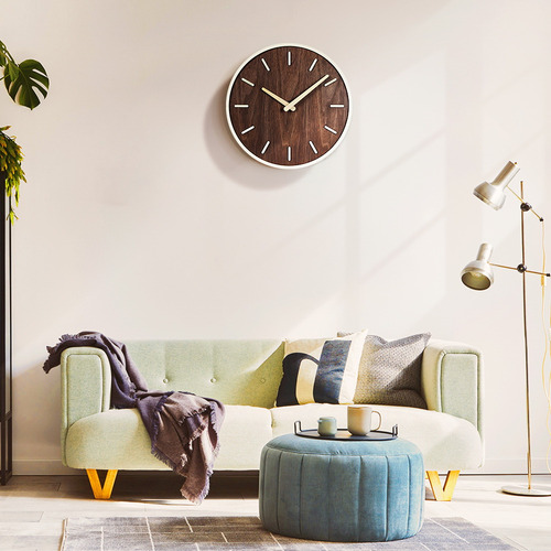 BraxtonHome 40cm Zeke Bentwood Wall Clock | Temple & Webster