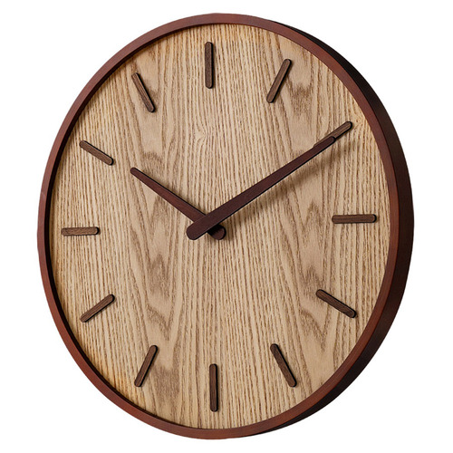 BraxtonHome 40cm Zeke Bentwood Wall Clock | Temple & Webster