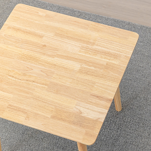 BraxtonHome Amyra Square Rubberwood Dining Table | Temple & Webster