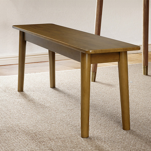 BraxtonHome 2 Seater Elyssia Rubberwood Dining Bench | Temple & Webster