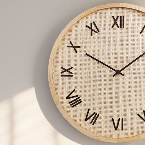 BraxtonHome 70cm Natural Vatterio Wall Clock | Temple & Webster