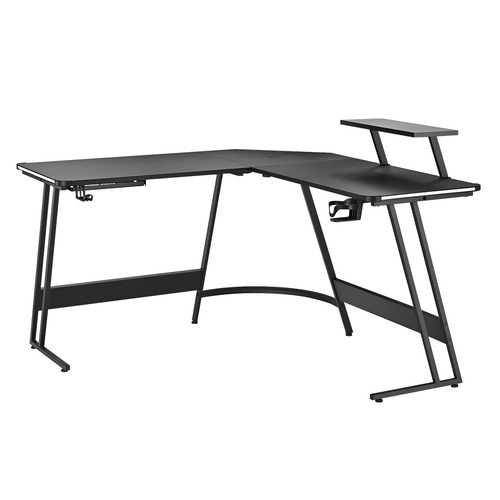 BraxtonHome 130cm Astrex L-Shape LED Gaming Desk | Temple & Webster