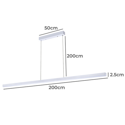 BraxtonHome Elio 200cm LED Linear Pendant Light | Temple & Webster