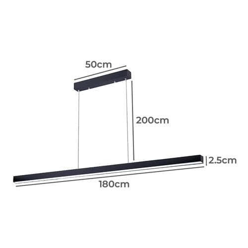 BraxtonHome Elio 180cm LED Linear Pendant Light | Temple & Webster