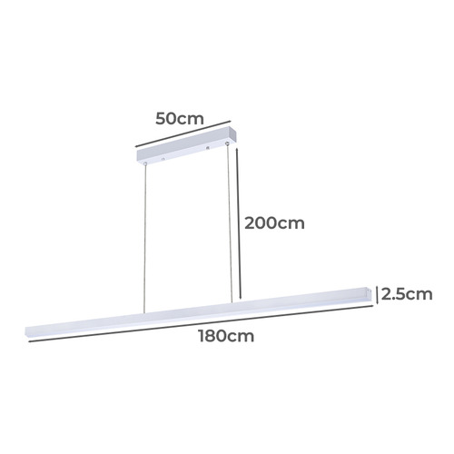 BraxtonHome Elio 180cm LED Linear Pendant Light | Temple & Webster
