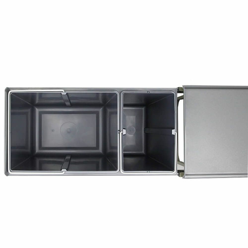 Domestique 30L Steel Twin Slide Out Slim Waste Bin with Door Mount Kit ...