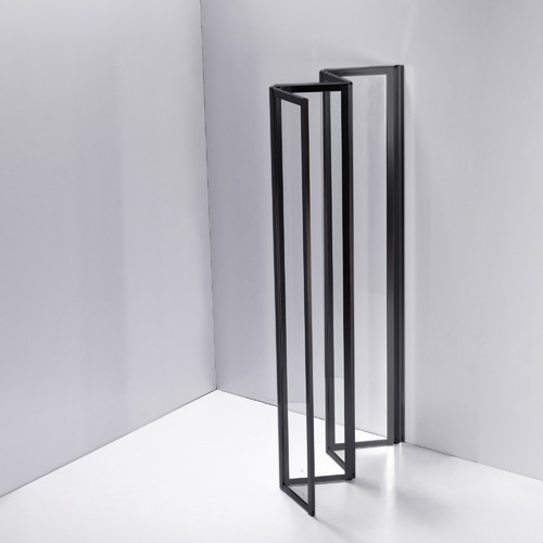 Essential Home Supply Black 4 Fold Glass Folding Bath Shower Screen ...