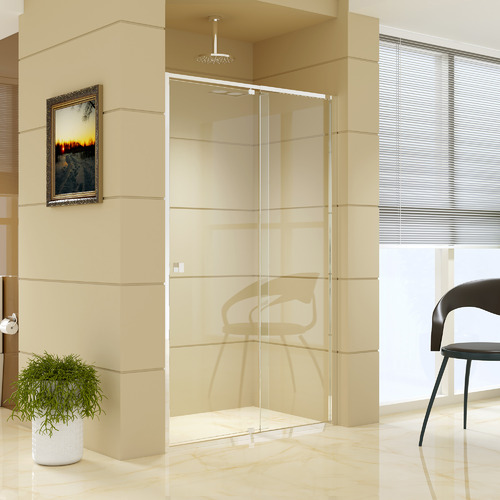 Essential Home Supply Lapis Single Glass Shower Screen | Temple & Webster